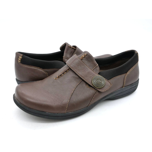 Abeo | Shoes | Abeo Slip On Shoes Women 85 Brown Leather Smart Casual ...